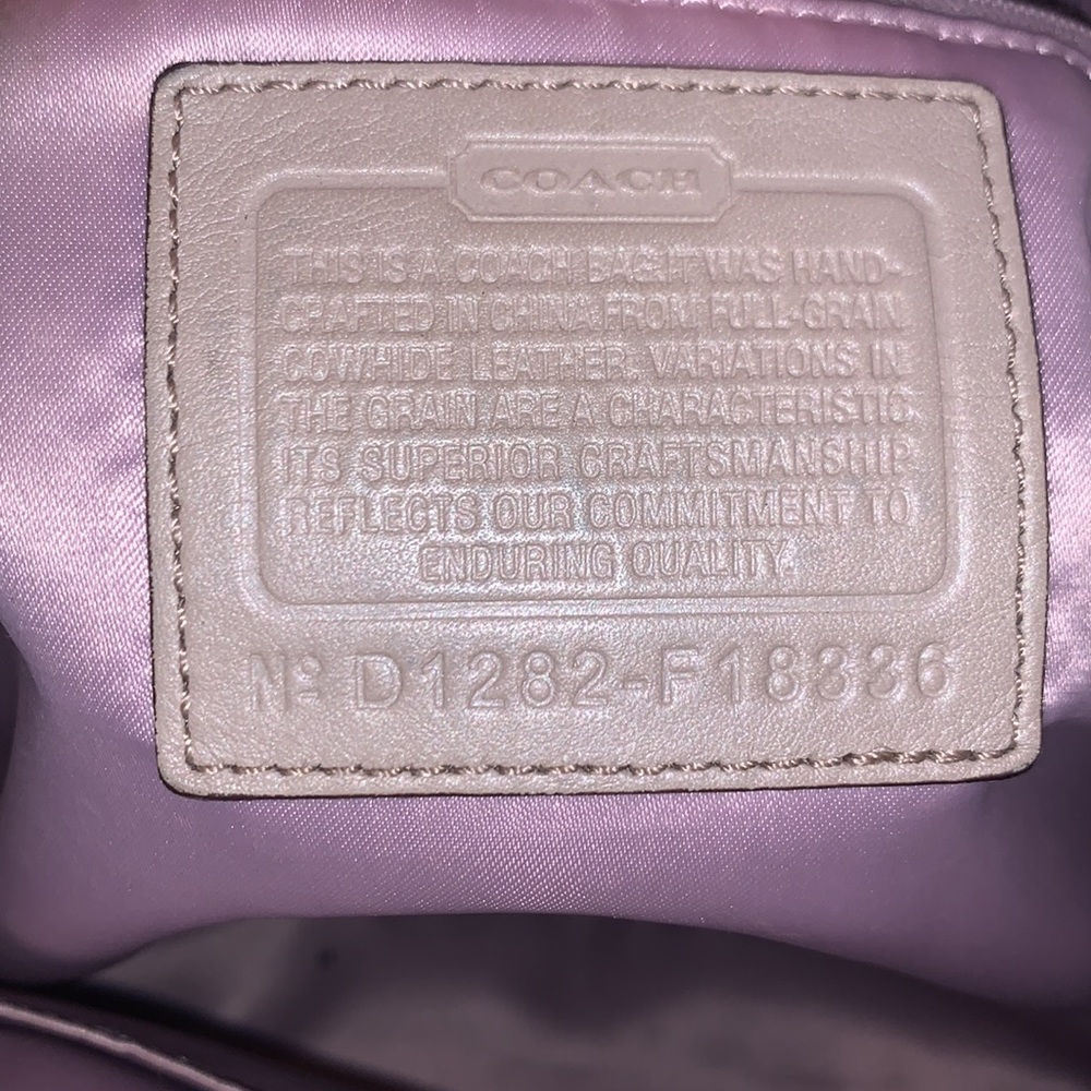 Coach Laura Signature Embossed Leather Tote F18336 - Gem